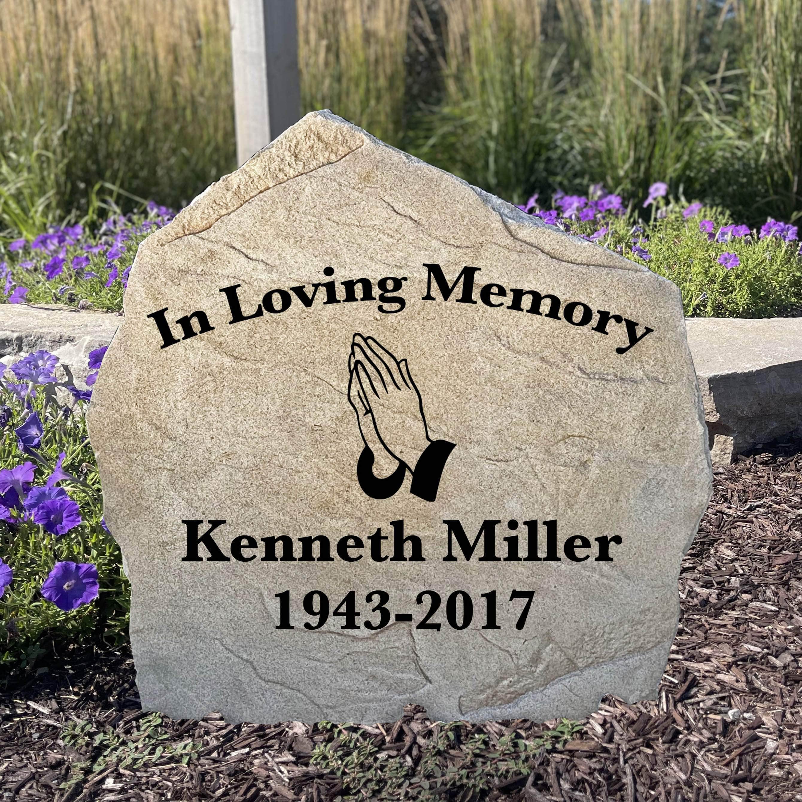Memorials - Memorial Stone | Landscape Boulders | Praying Hands Mem...