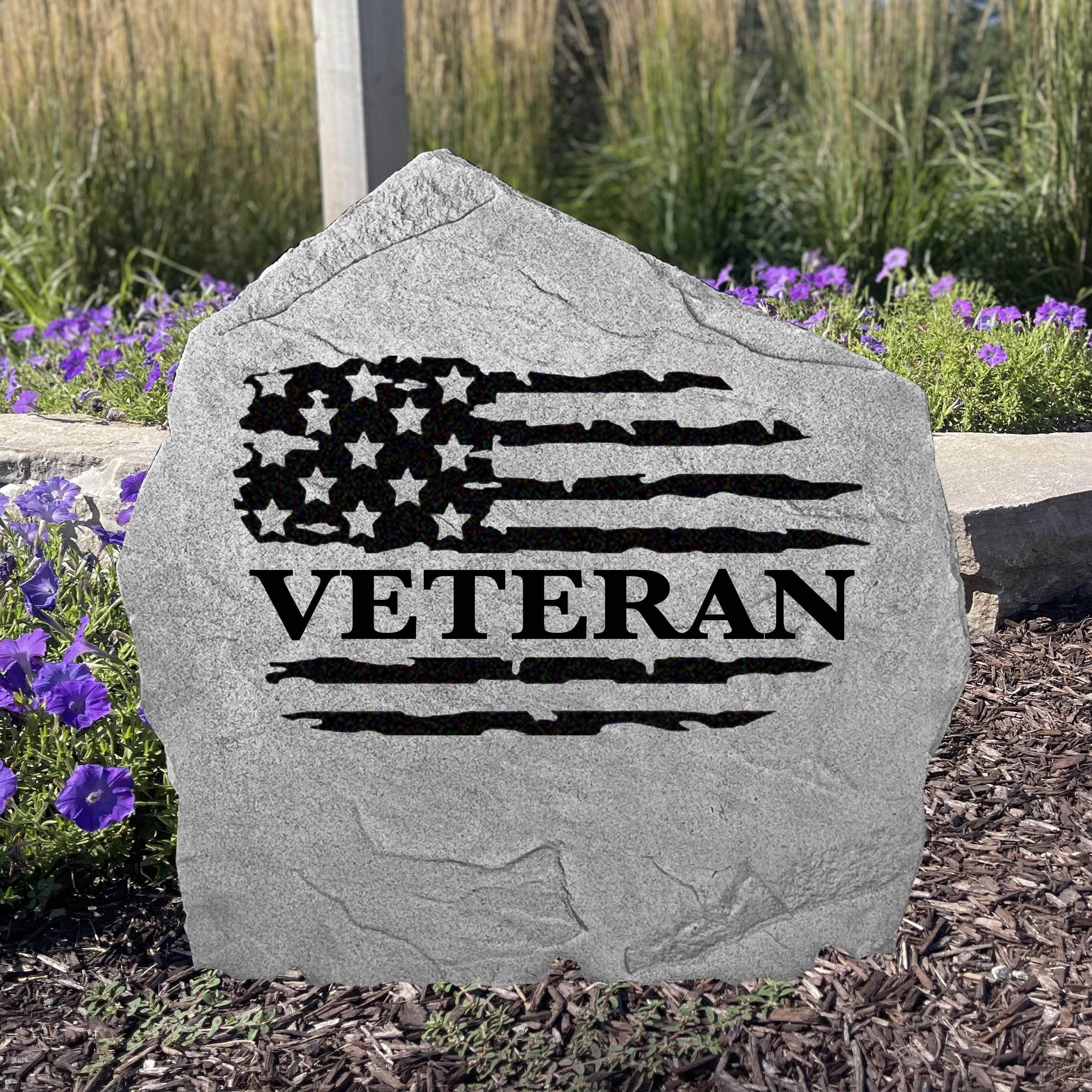 Veteran Service | Landscape Boulders | Lawn Decor – Memorial...